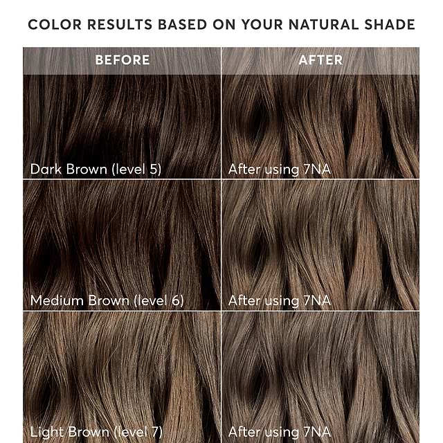 Light Ash Brown Hair Dye | Arezzo Light Brown 7NA | Madison Reed